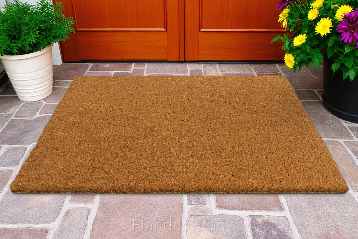 KOYA Natural Coconut Bristle Cleansing Mud Floor Mat 100cm wide and cu ...